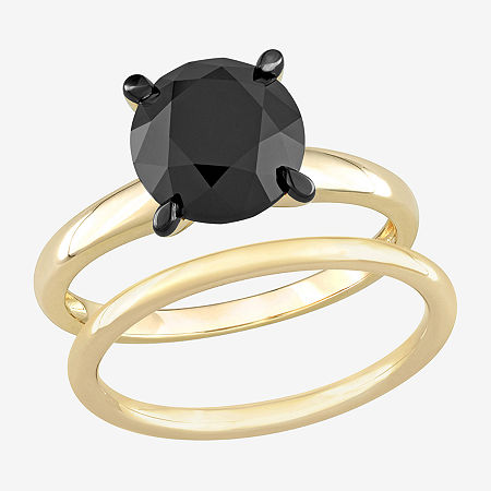 Click here for Womens 3 CT. Natural Black Diamond 14K Gold Round... prices