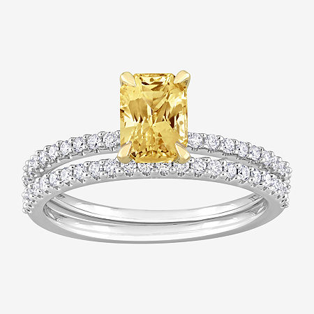 Click here for Womens 3/8 CT. T.W. Genuine Yellow Sapphire 14K Wh... prices