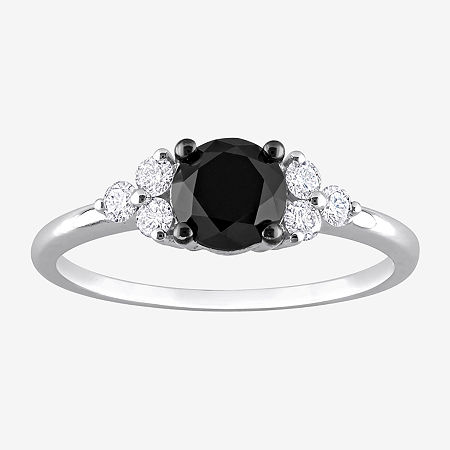 Click here for Womens 1 1/5 CT. T.W. Natural Black Diamond 10K Wh... prices