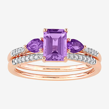 Click here for Womens 1/10 CT. T.W. Genuine Purple Amethyst 10K R... prices