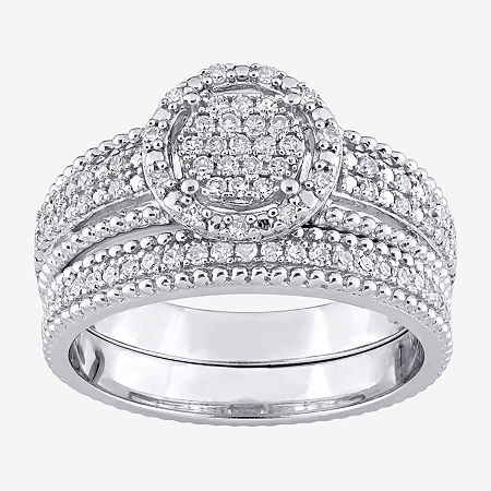 Click here for Womens 1/3 CT. T.W. Natural White Diamond Sterling... prices