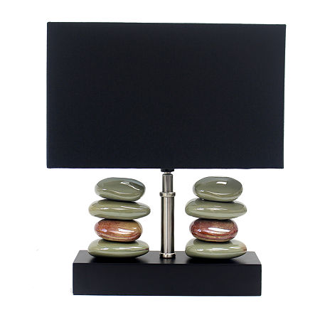 Click here for Elegant Designs Dual Stacked Stone Black Shade Cer... prices