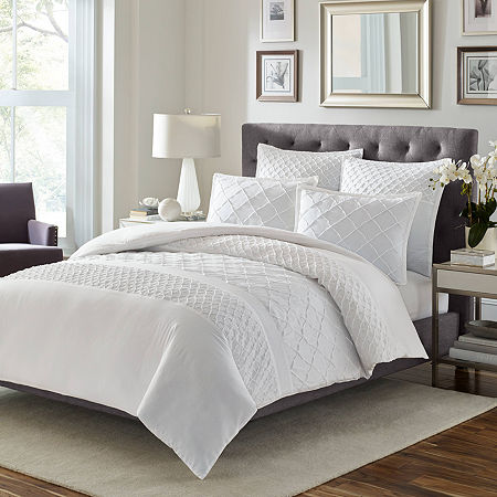 Stone Cottage Mosaic Duvet Cover Set - White