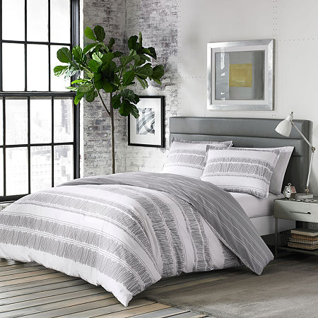 Click here for City Scene Duvet Cover Set  One Size  White prices