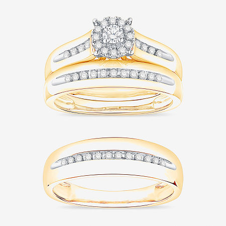 Click here for (I / Si1) 3PC Trio Set Featuring 3/8 CT. T.W. Lab... prices