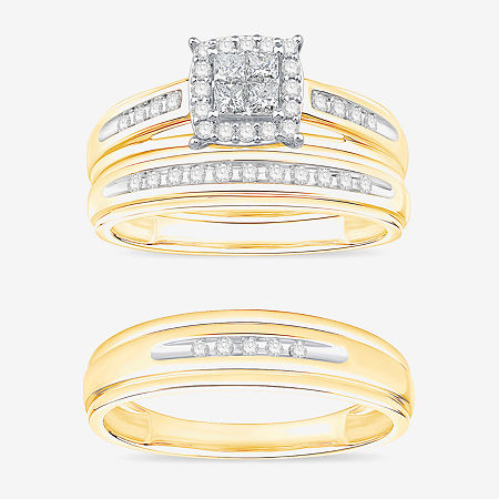 Click here for (I / Si1) 3PC Trio Set Featuring 1/2 CT. T.W. Lab... prices