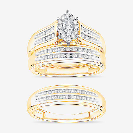 Click here for (I / Si1) 3PC Trio Set Featuring 1/2 CT. T.W. Lab... prices