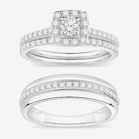 Click here for (I / Si1) 3PC Trio Set Featuring 1 CT. T.W. Lab Gr... prices