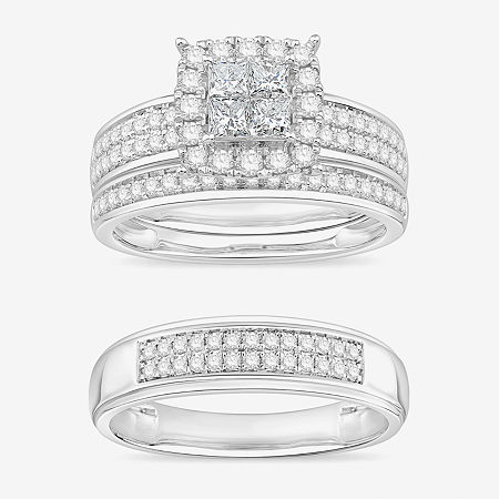 Click here for (I / Si1) 3PC Trio Set Featuring 1 1/2 CT. T.W. La... prices