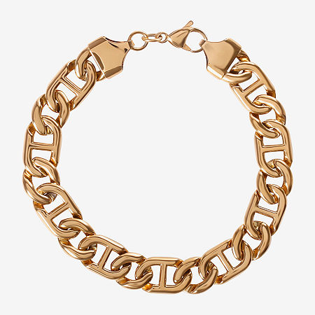 Click here for Mens Stainless Steel 8 1/2 Inch Link Chain Bracele... prices