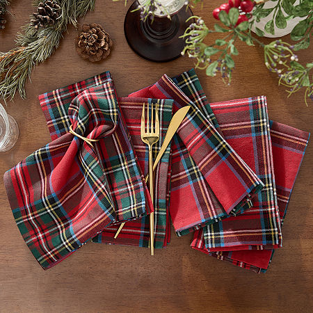 Click here for Elrene Home Fashions Stowe Tartan Holiday Plaid Co... prices