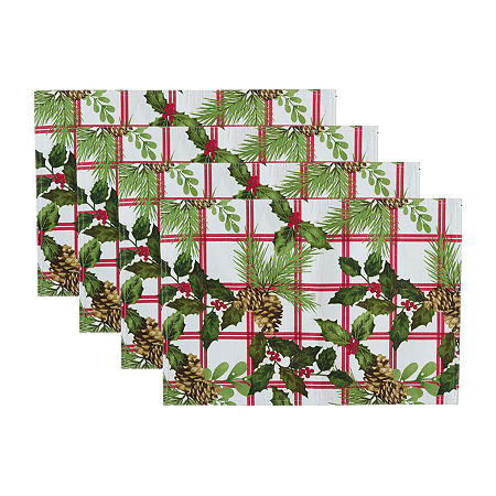 Click here for Elrene Home Fashions Pinecone Plaid Holiday Fabric... prices