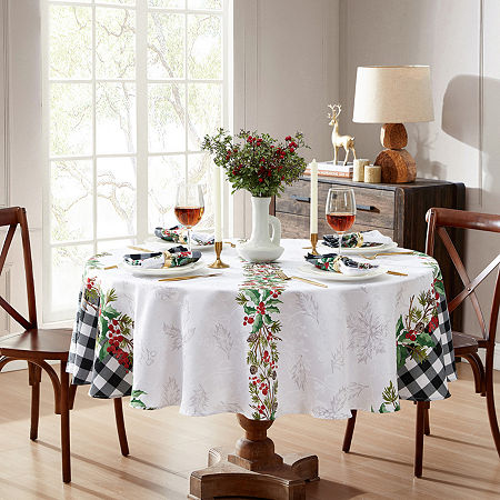 Click here for Elrene Holly Farmhouse Charm Holiday Fabric Round... prices