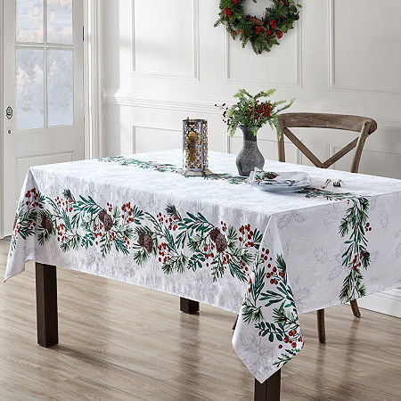 Click here for Elrene Holly Berry Flourish Holiday Fabric Rectang... prices