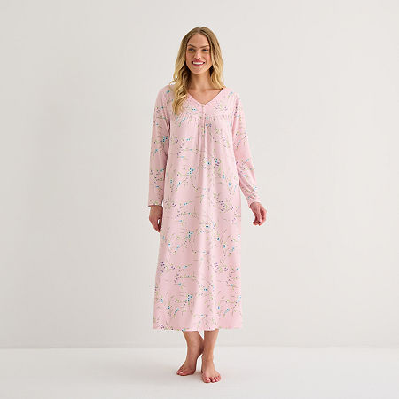 Click here for Adonna Womens V Neck Long Sleeve Nightgown  Petite... prices