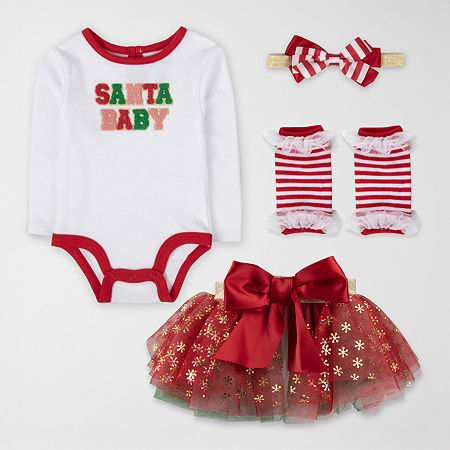 Click here for Baby Essentials Santa Baby Tutu Baby Girls 2-pc. S... prices