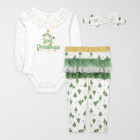 Click here for Baby Essentials My First Christmas Baby Girls 2-pc... prices