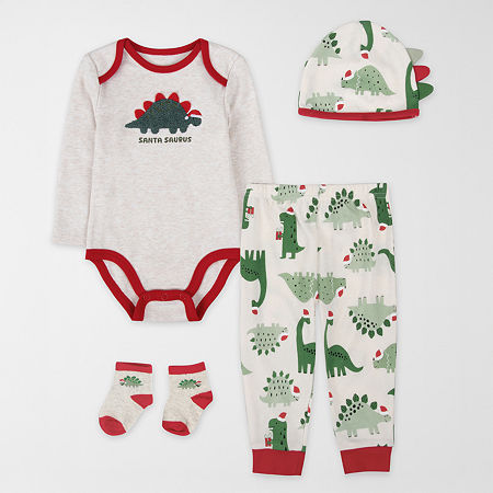 Click here for Baby Essentials Santa Saurus Baby Boys 4-pc. Pant... prices