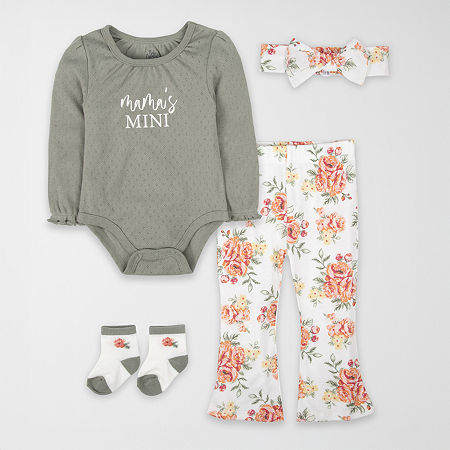 Click here for Baby Essentials Baby Girls 2-pc. Pant Set  3 Month... prices