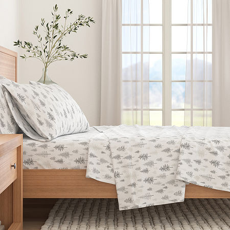 Click here for Linery Wild Lodge Flannel Sheet Set  One Size  Gra... prices