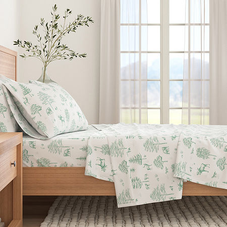 Click here for Linery Wild Lodge Flannel Sheet Set  One Size  Gre... prices