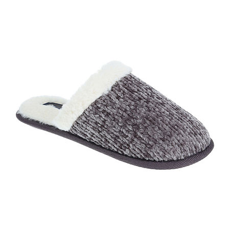 RACHEL Rachel Roy Lipsole Scuff Womens Memory Foam Slip-On Slippers  X-large  Gray