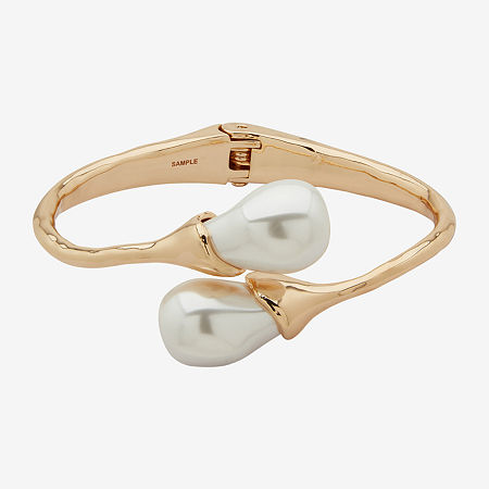 Click here for Worthington Gold Tone Womens Cuff Bracelet  One Si... prices