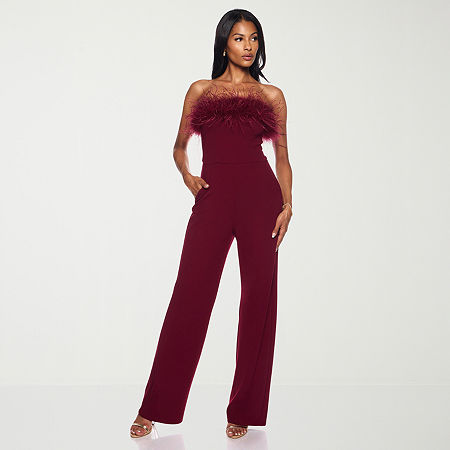 Click here for Premier Amour Womens Straight Neck Jumpsuit  8  Re... prices