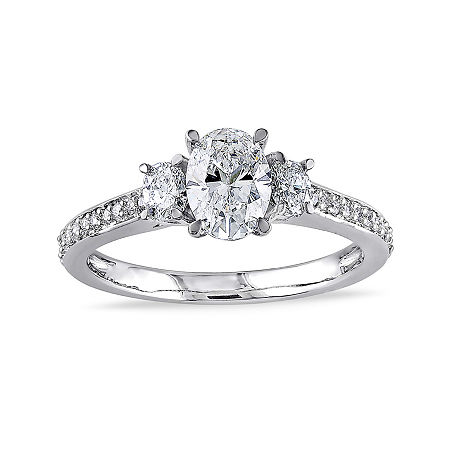 Click here for 1-1/10 CT.T.W. Natural Diamond 14K White Gold 3-St... prices