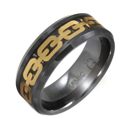 Click here for Black Ceramic & Stainless Steel Rose-Tone IP Chain... prices