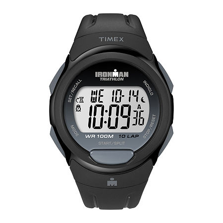 Click here for Timex Mens Black Resin Strap 10-Lap Watch T5K6089J... prices