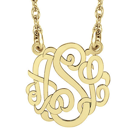 Click here for Personalized 10mm Script Monogram Initial Pendant... prices