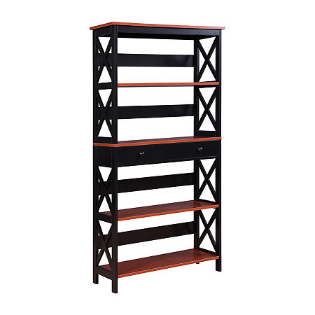 Click here for Oxford 5-Shelf Bookcase  One Size  Red prices
