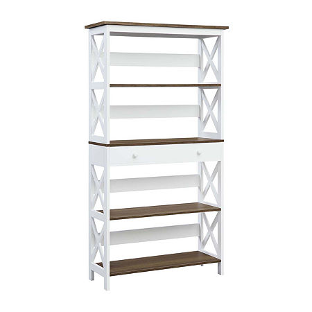 Click here for Oxford 5-Shelf Bookcase  One Size  Red prices