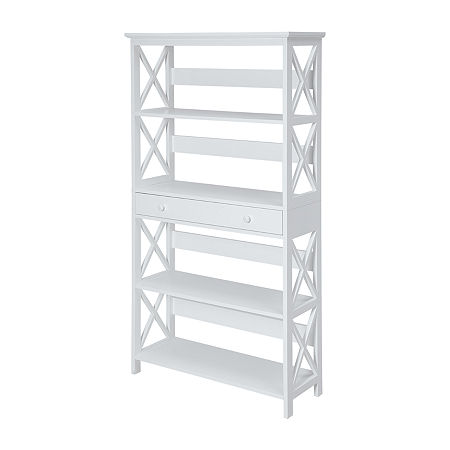 Click here for Oxford 5-Shelf Bookcase  One Size  White prices