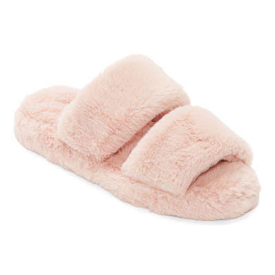 Mixit Dual Band Womens Slip-On Slippers, Color: Blush - JCPenney