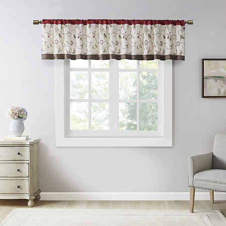 Click here for Madison Park Belle Embroidered Rod Pocket Tailored... prices