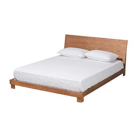 Click here for Haines Wooden Platform Bed  One Size  Brown prices