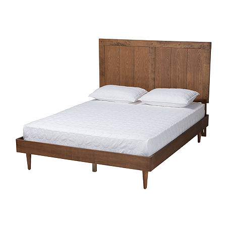 Click here for Nicola Wooden Platform Bed  One Size  Brown prices