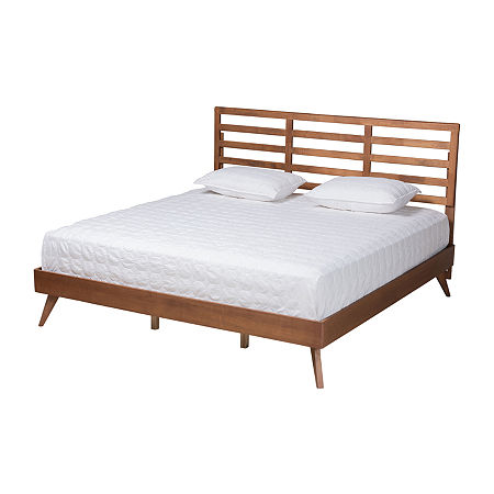 Click here for Shiro Wooden Platform Bed  One Size  Brown prices