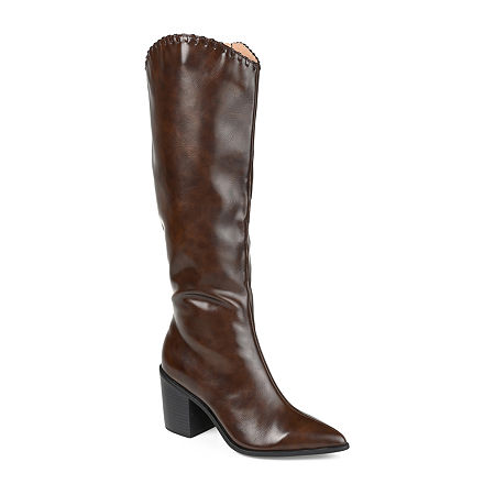 Click here for Journee Collection Womens Daria Stacked Heel Ridin... prices
