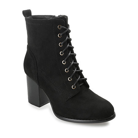 Click here for Journee Collection Womens Baylor Stacked Heel Boot... prices