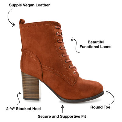 Journee Collection Womens Baylor Stacked Heel Booties - JCPenney