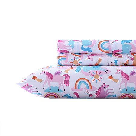 Click here for Poppy & Fritz Unicorn Deep Pocket Sheet Set  One S... prices