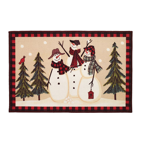 Avanti Snowmen Gathering Bath Rug