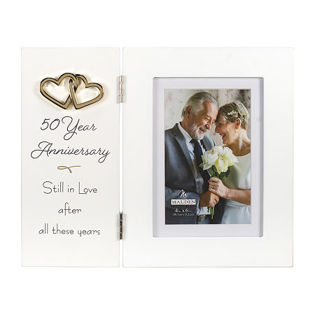 Click here for Malden 4x6/5x7 50th Anniversary Bifold Tabletop Fr... prices