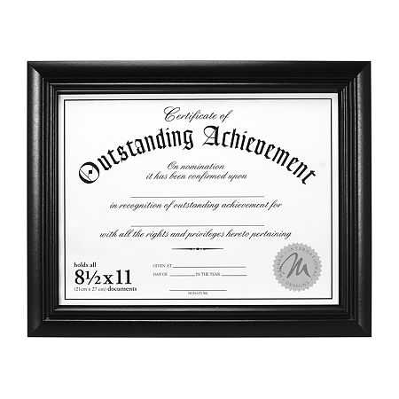 Malden Black Wooden Certificate Frame - 8.5x11