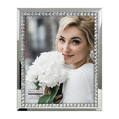 Click here for Malden 8x10 Jeweled Mirror Tabletop Frame  One Siz... prices