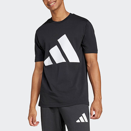 Click here for adidas Mens 3 Bar Logo Graphic Cotton T-Shirt - Bl... prices