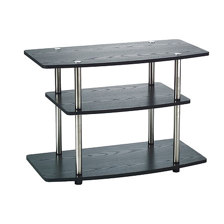 Click here for Fenton 3-Tier TV Stand  One Size  Black prices